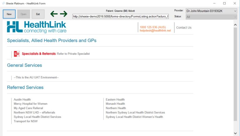 HealthLink Smart Forms - Shexie